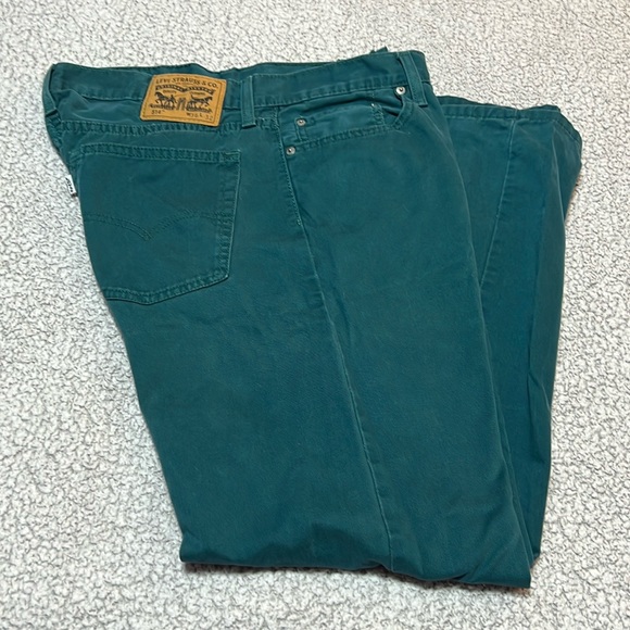 Levi's | Pants | Levis Brushed Denim Turquoise Jeans Size 36x32 | Poshmark